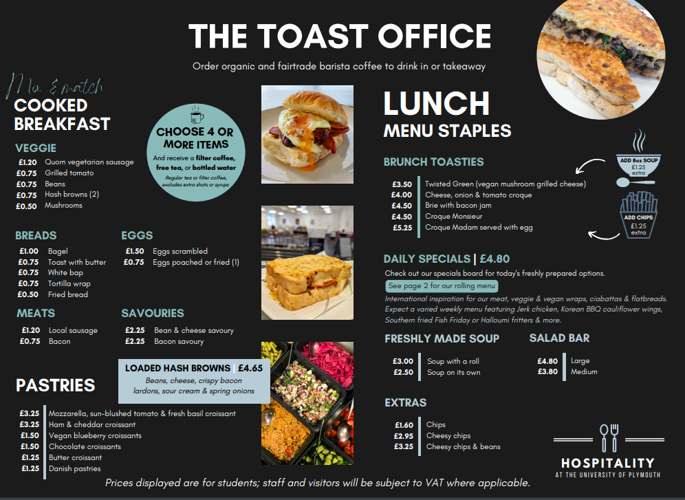 Campus Dining Options at the University of Plymouth | uhomes
